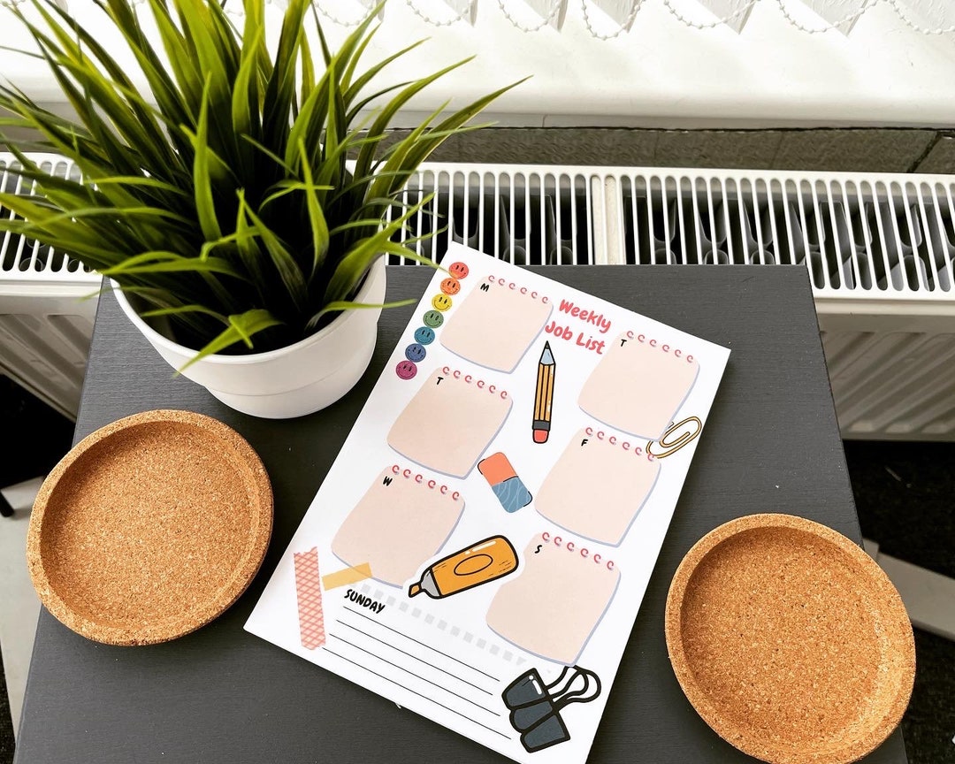 Stationary Styled Weekly A5 Job List Stay on Track for the Things You ...