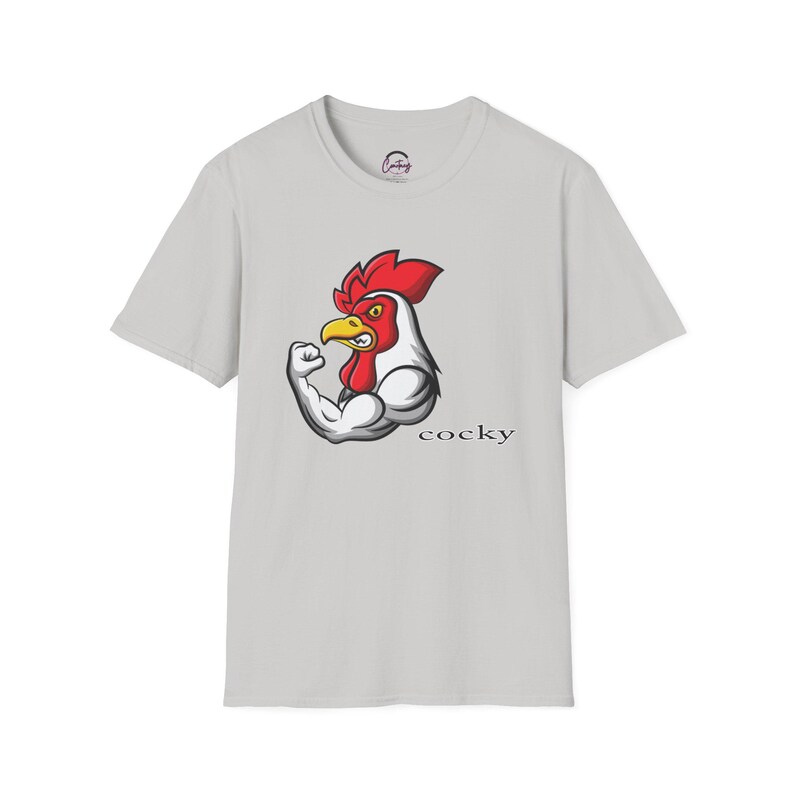 Cocky Shirt, Cockerel Shirt, Rooster Shirt, Funny Bird Shirt, Farm ...