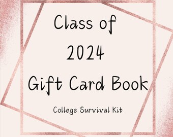 Printable Graduation Gift Card Book - Etsy