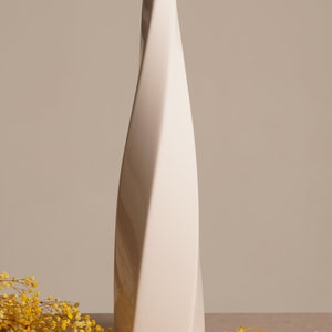 Handmade Tall White Ceramic Vase Modern Home Decor for Living - Etsy