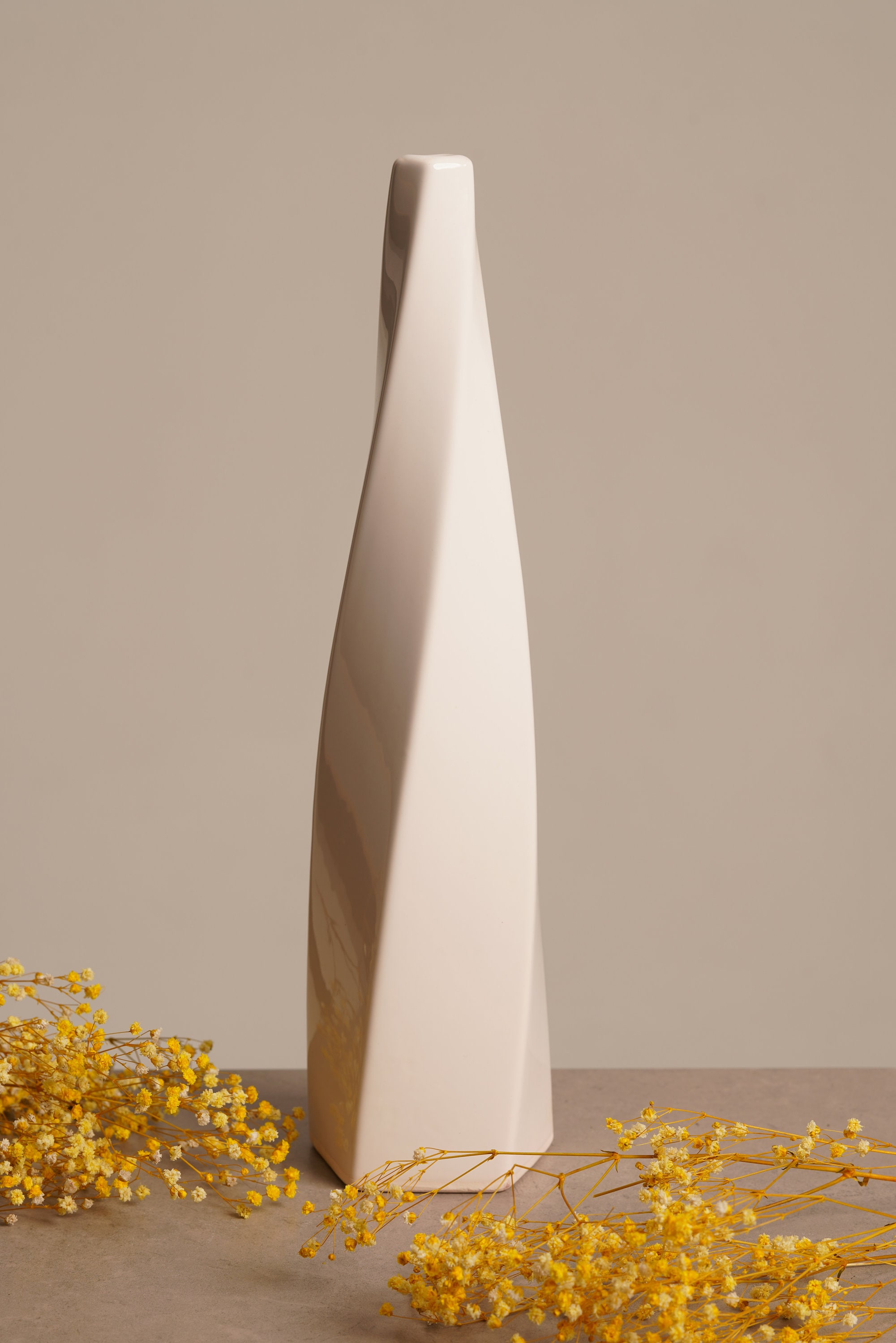 Handmade Tall White Ceramic Vase Modern Home Decor for Living - Etsy