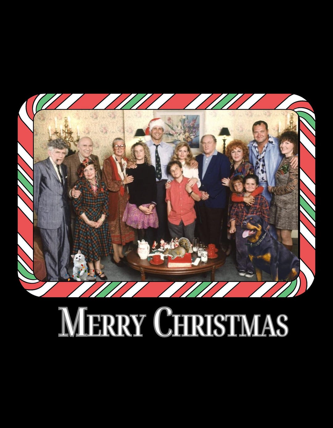 National Lampoons Christmas Vacation Funny Griswold Family Photo T ...