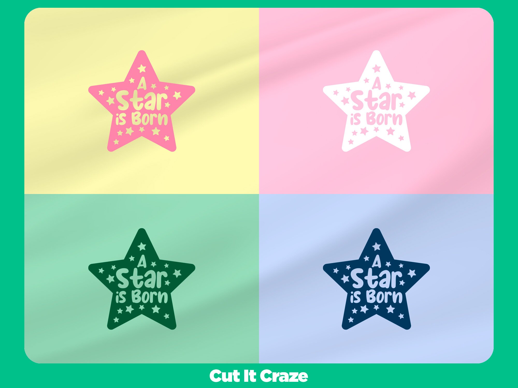 A Star is Born / SVG Cut File for Cricut, Positive Vibes, Inspirational ...