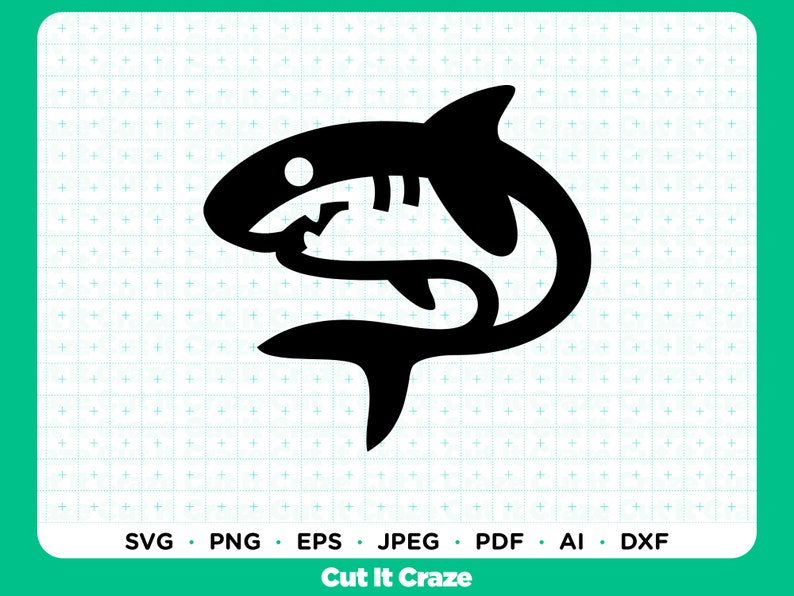 Emoji Shark / SVG Cut File for Cricut, Clipart, T-shirt, Silhouette ...