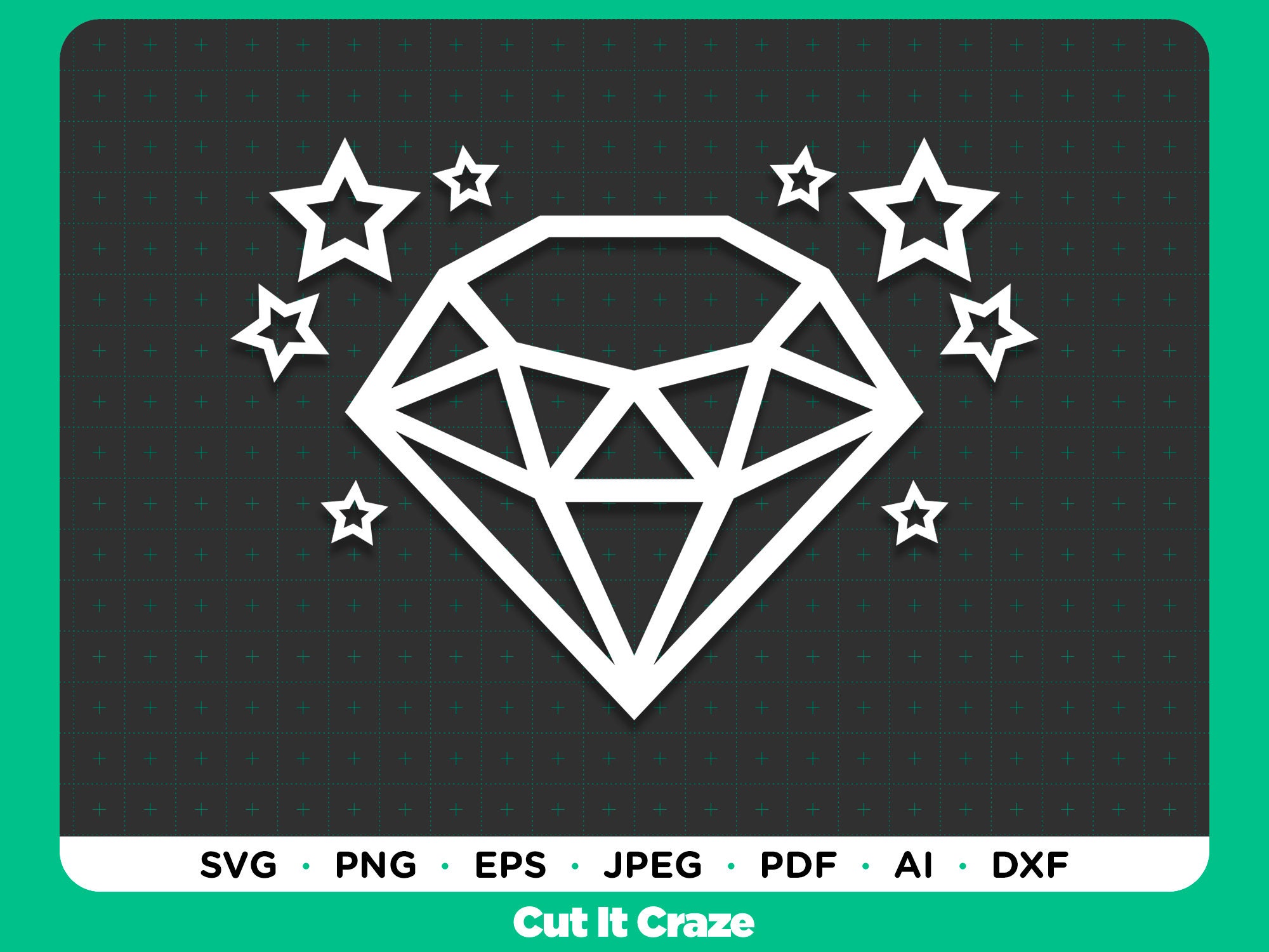 Emoji Diamond / SVG Cut File for Cricut, Clipart, T-shirt, Silhouette ...