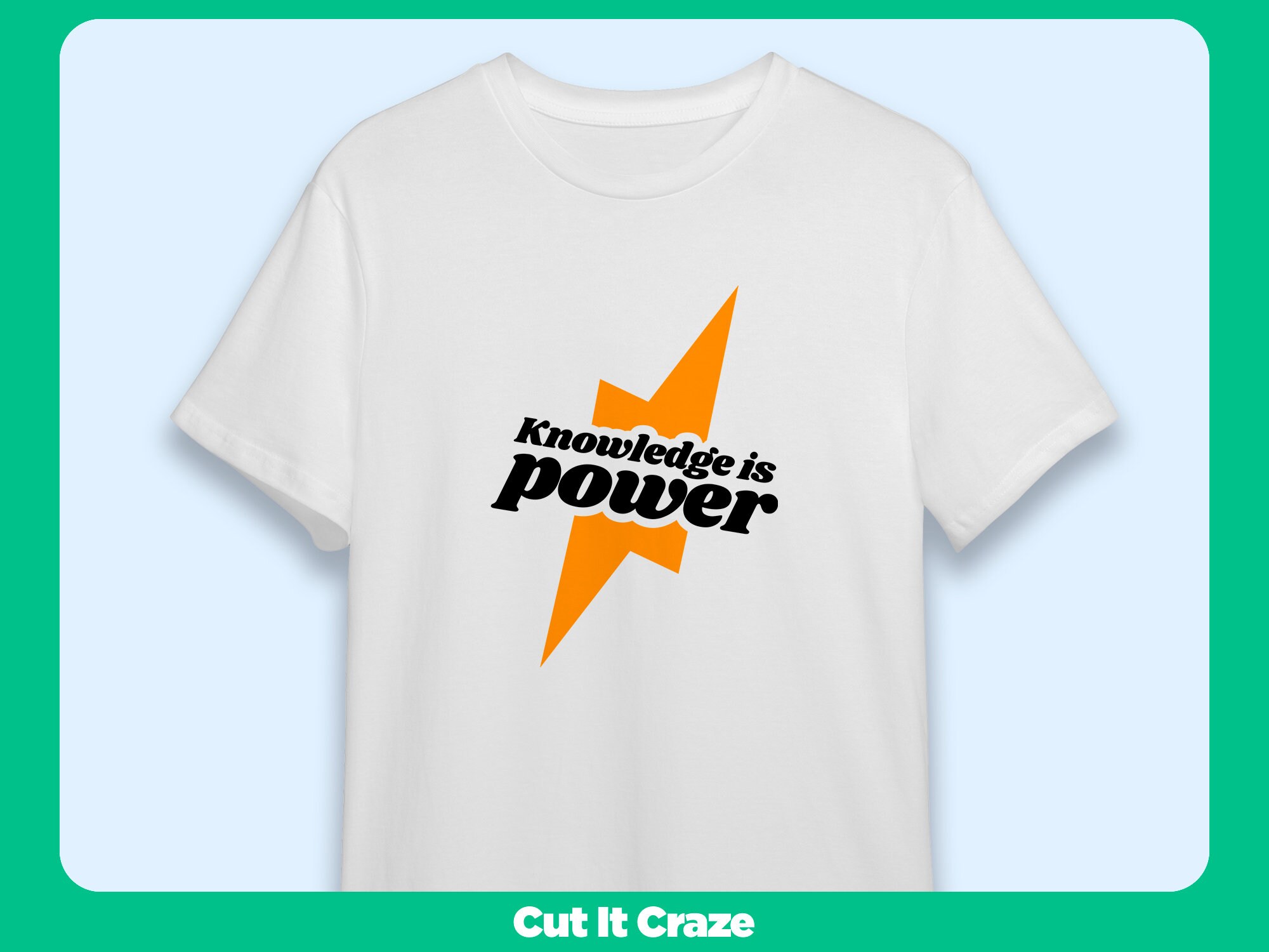 Knowledge is Power / SVG Cut File for Cricut, Vibes, Inspirational ...