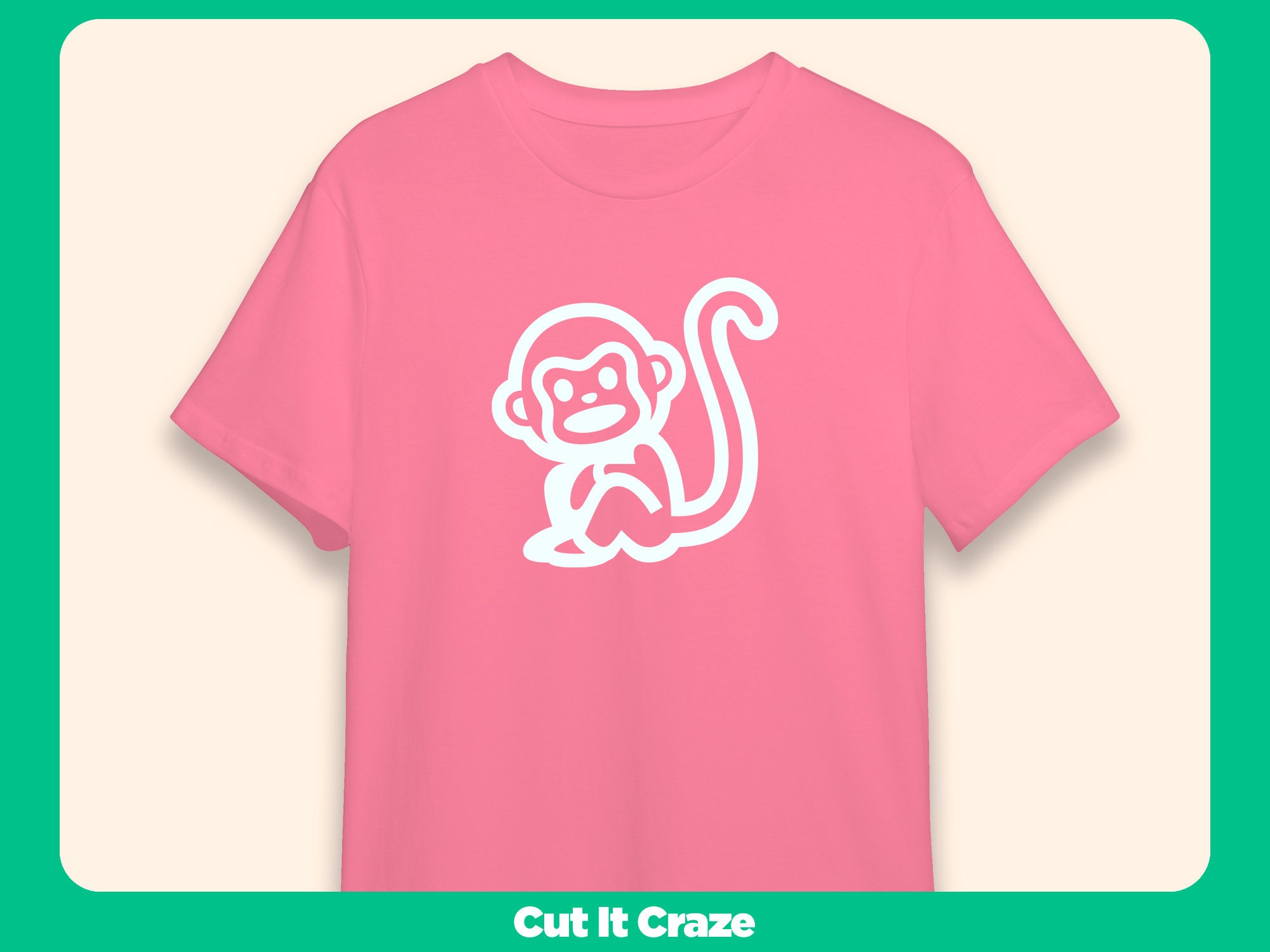 Emoji Monkey / SVG Cut File for Cricut, Clipart, T-shirt, Silhouette ...