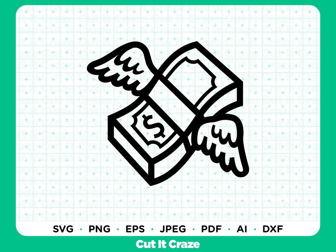 Emoji Money With Wings / SVG Cut File for Cricut, Clipart, T-shirt ...