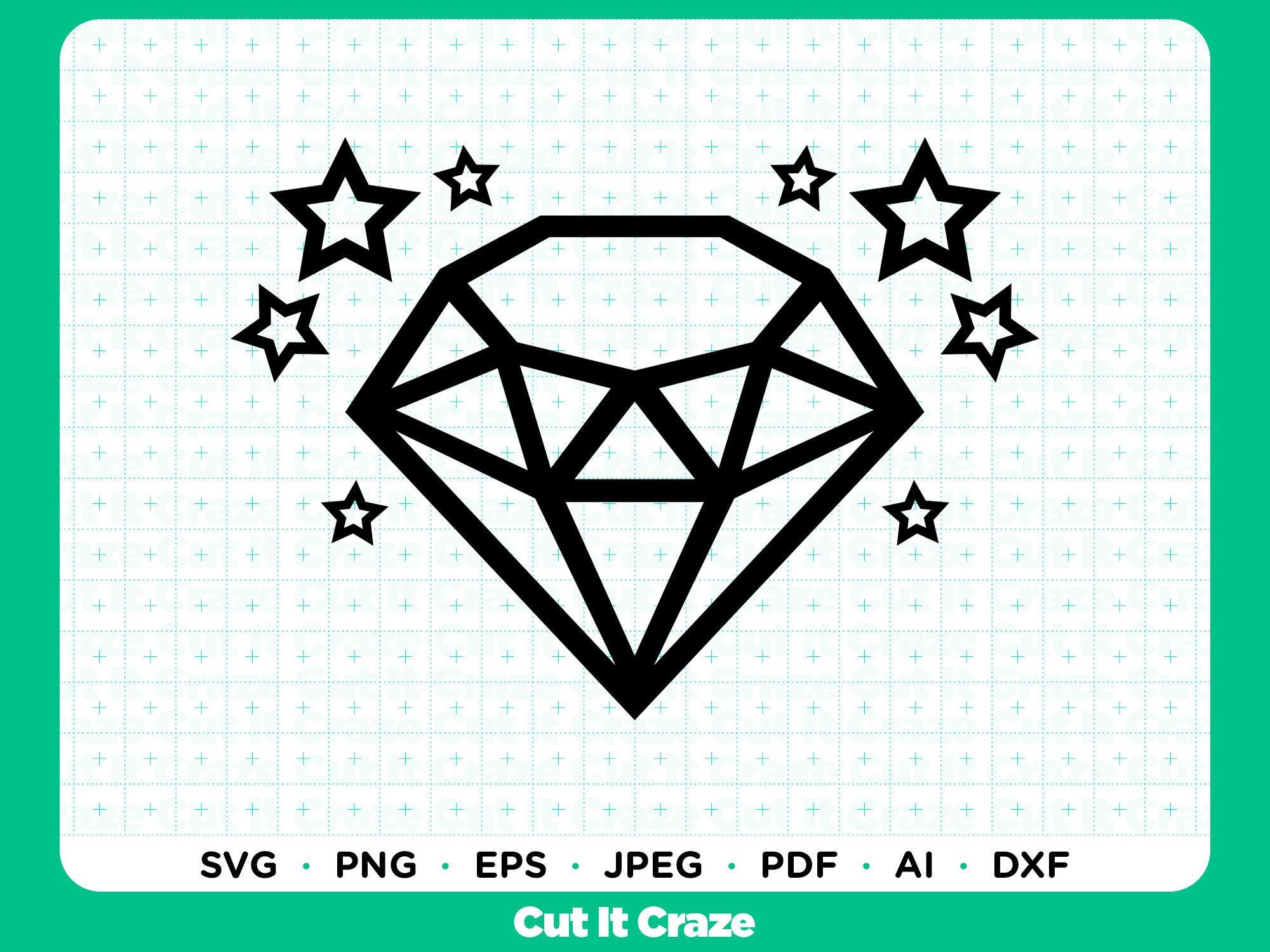 Emoji Diamond / SVG Cut File for Cricut, Clipart, T-shirt, Silhouette ...