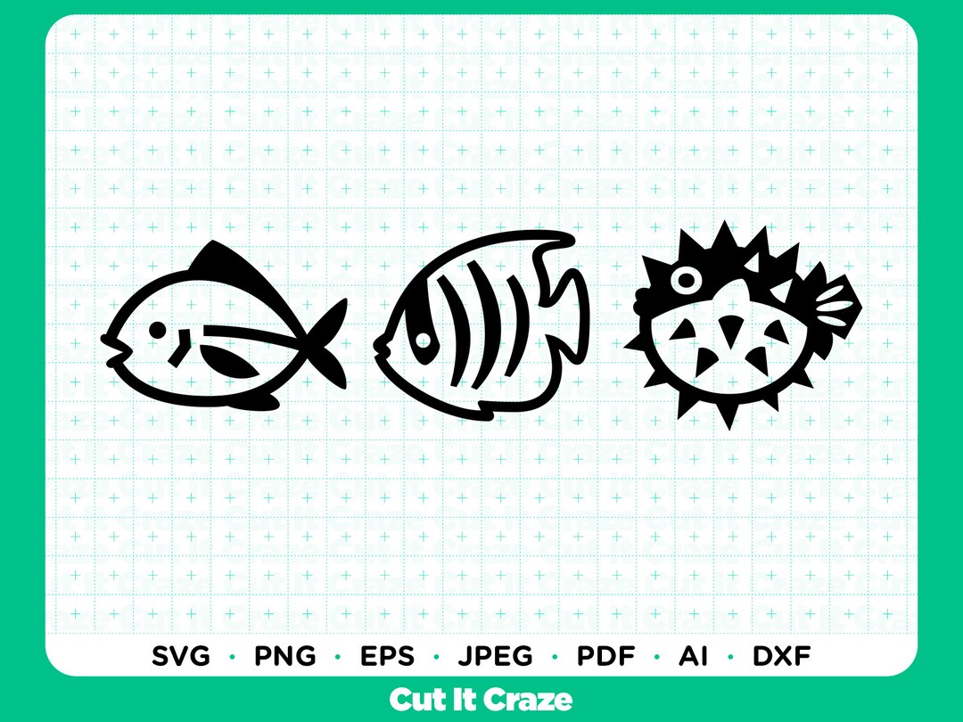 Emoji Fish / SVG Cut File for Cricut Clipart T-shirt - Etsy
