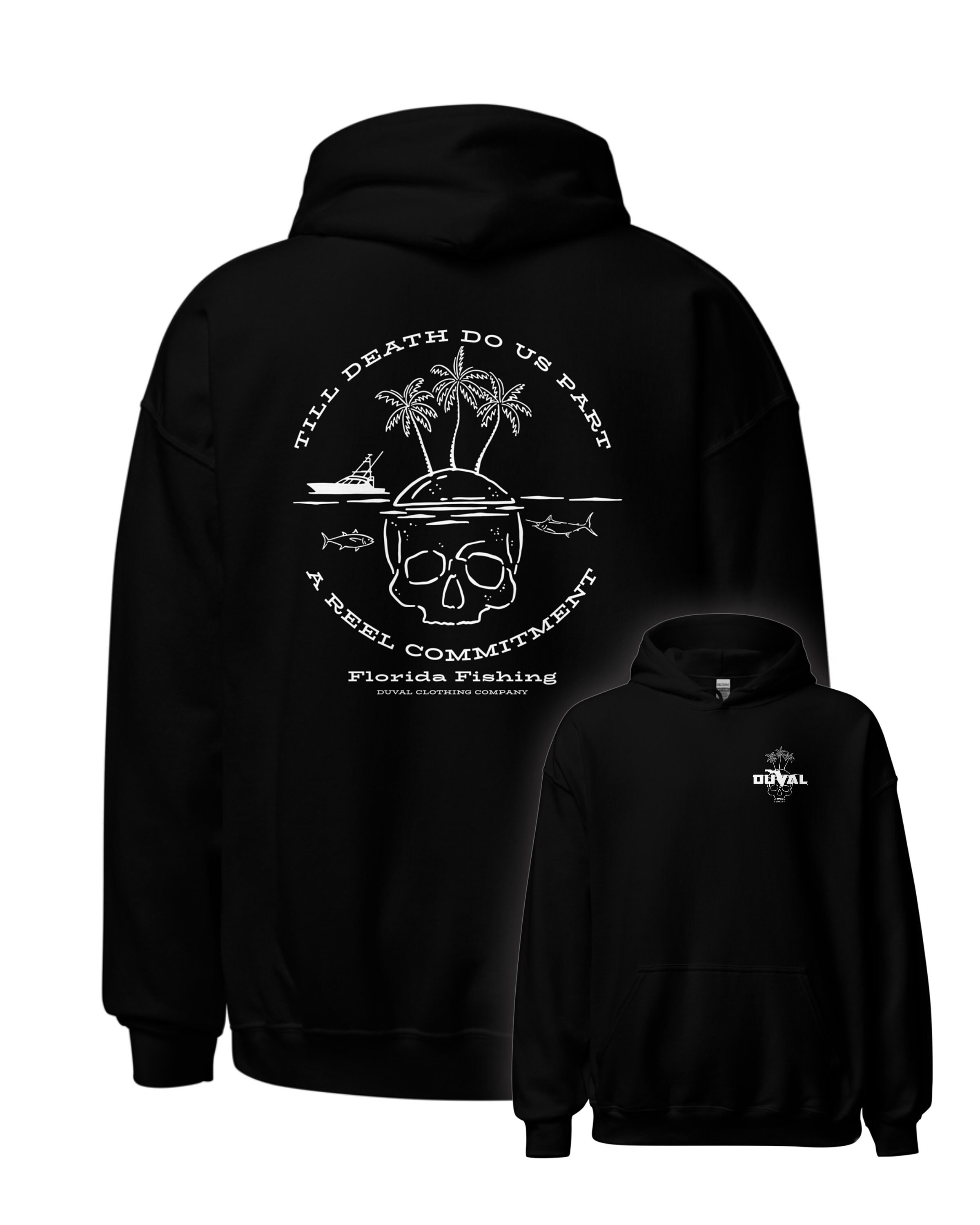 Duval Clothing Co. - REEL COMMITMENT Fishing Hoodie - DUVAL - Florida ...