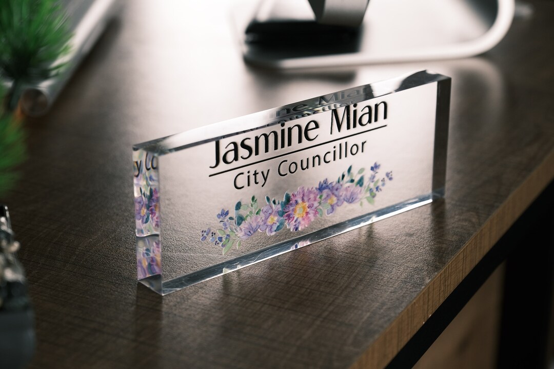Desk Plaque Custom Desk Plate Personalized Sign Office Gift - Etsy