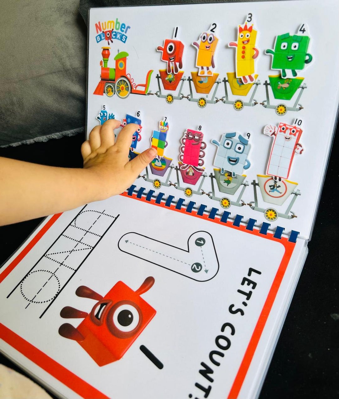 Number Block Activity Book- SPANISH - Etsy