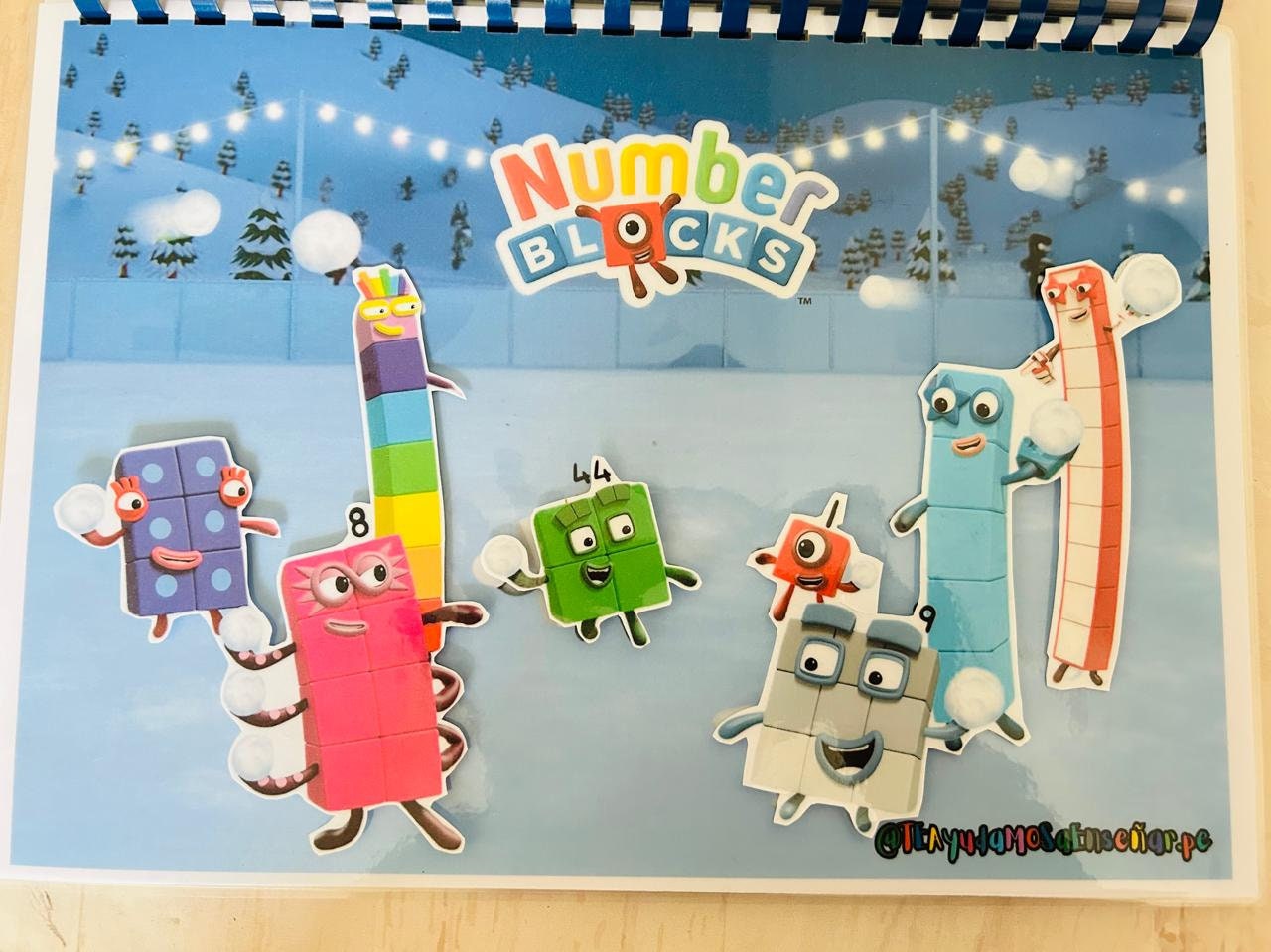 Number Block Activity Book- SPANISH - Etsy