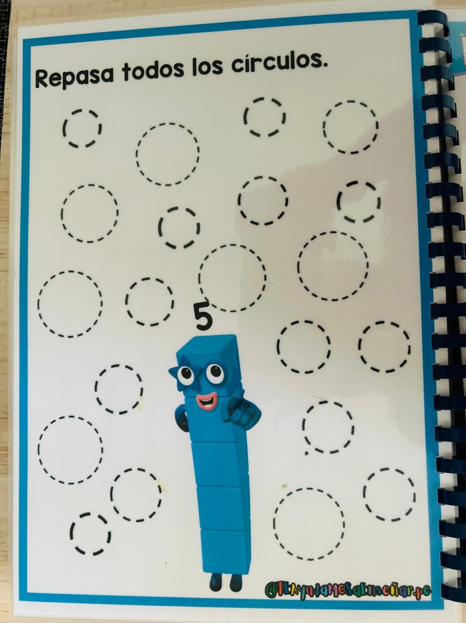 Number Block Activity Book- SPANISH - Etsy