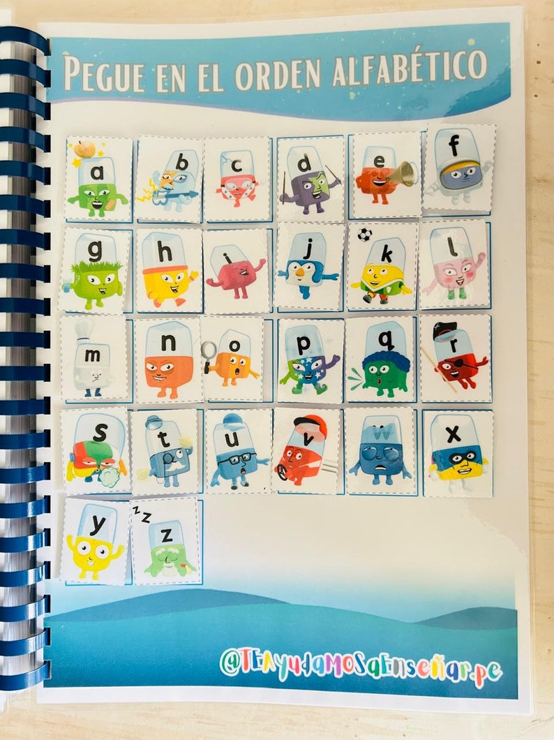 Number Block Activity Book- SPANISH - Etsy