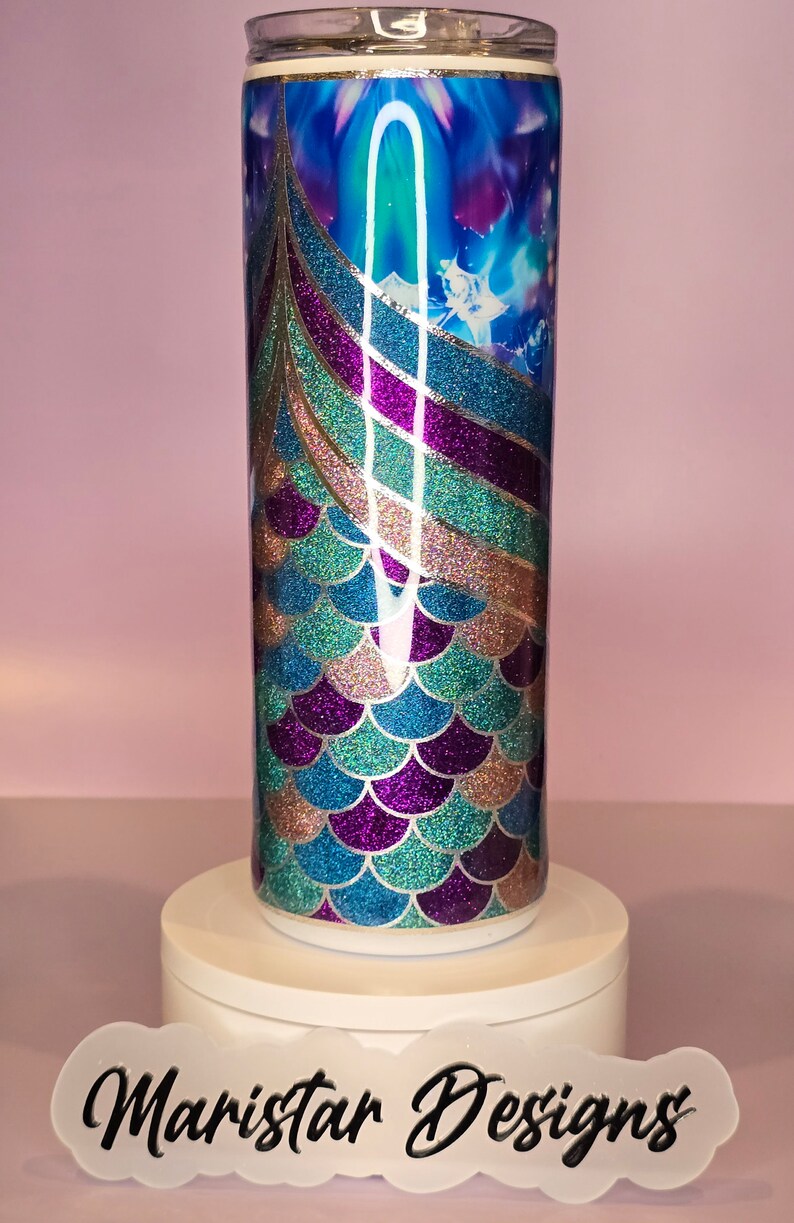 Mermaid Scales 20oz Skinny Tumbler - Etsy