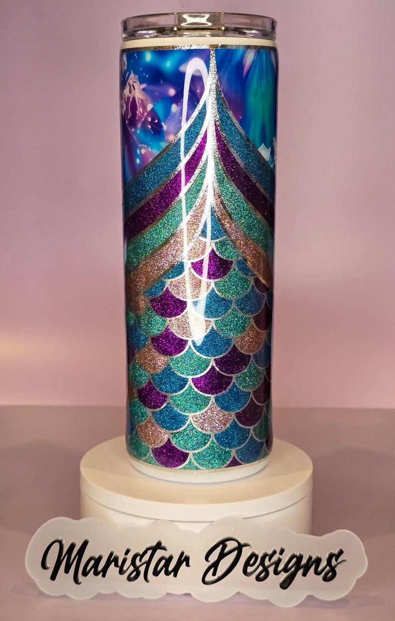 Mermaid Scales 20oz Skinny Tumbler - Etsy