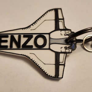 Personalized 3D Printed NASA Space Shuttle Key Chain 4 Colors - Etsy