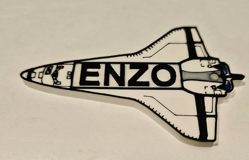 Personalized 3D Printed NASA Space Shuttle Key Chain 4 Colors - Etsy ...