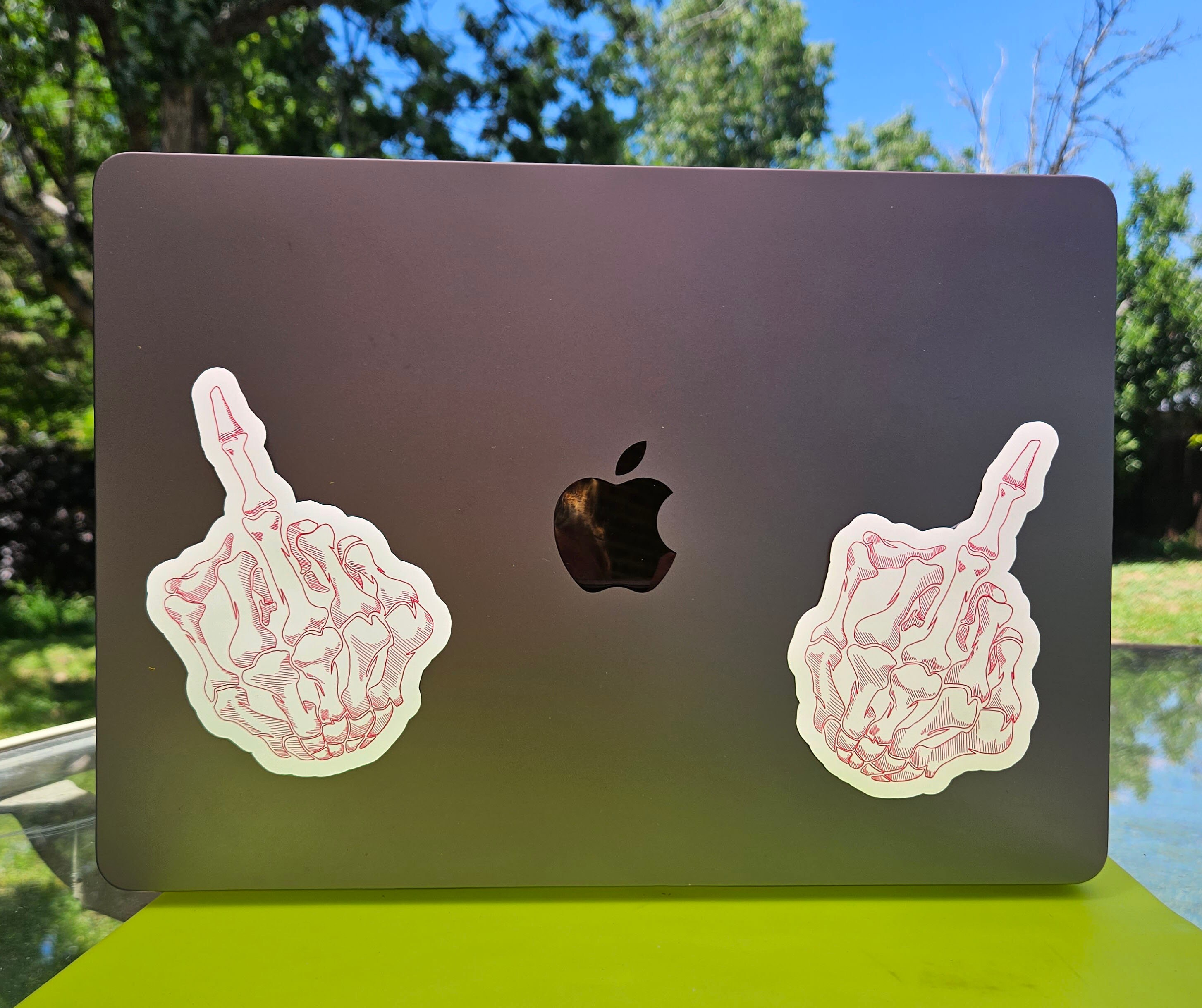 Vinyl Die Cut Sticker Skeleton Hand - Etsy