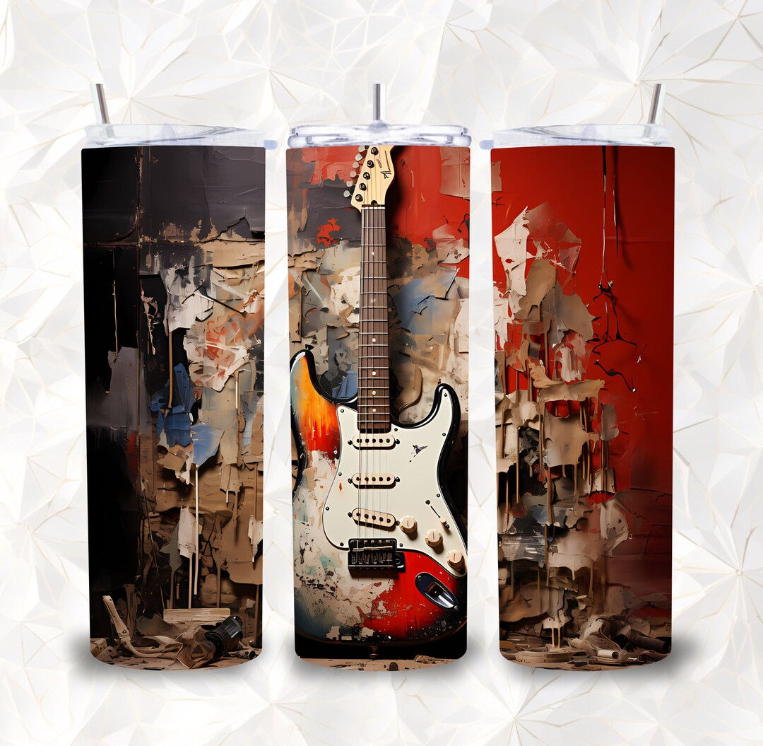Guitar Tumbler Wrap Png Fender Stratocaster Tumbler Design Strat ...