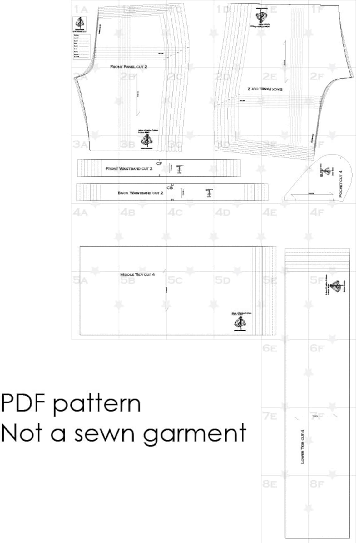 3 Tier Flow Pant - PDF Sewing Pattern - Etsy