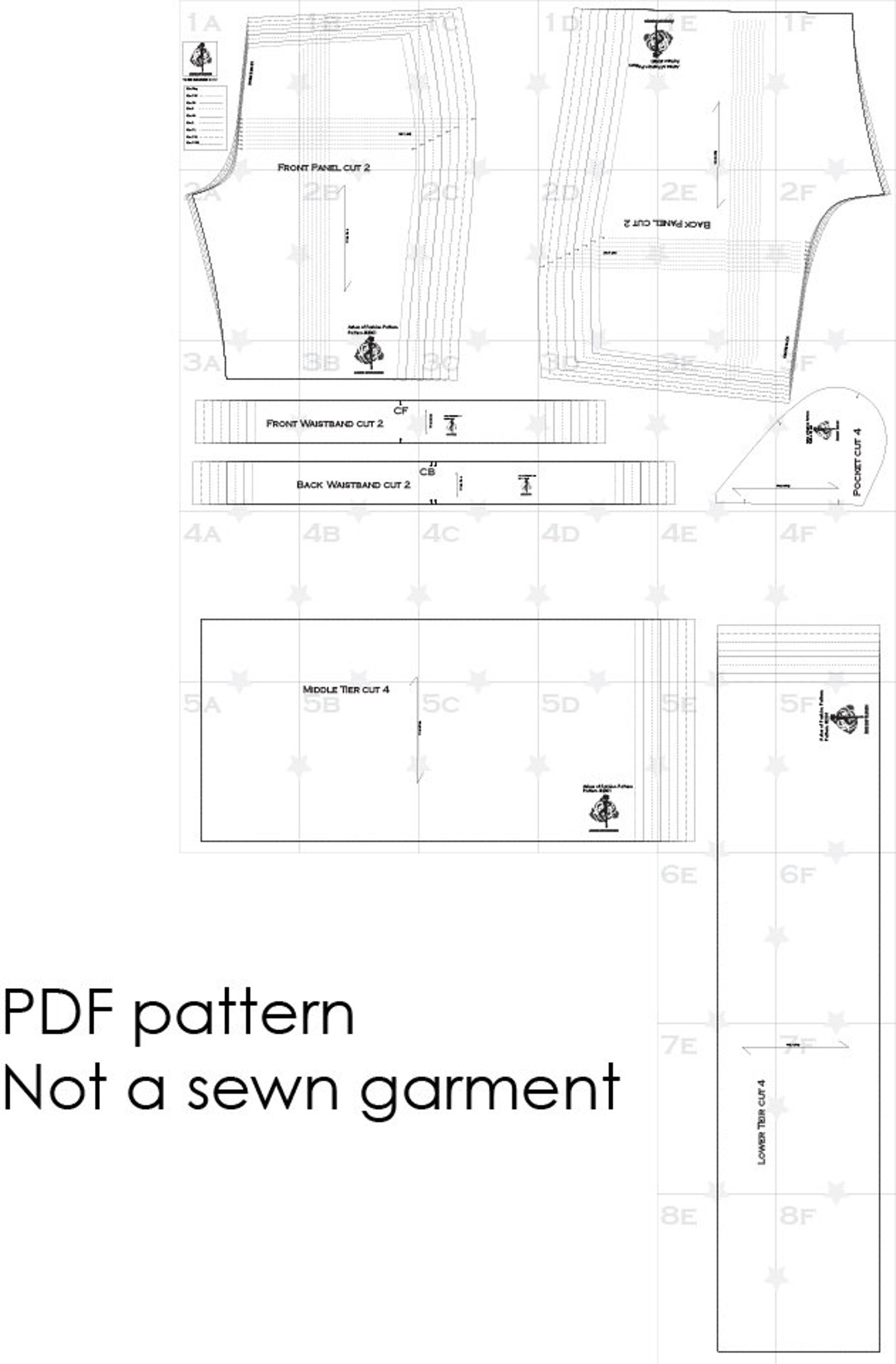 3 Tier Flow Pant - PDF Sewing Pattern - Etsy