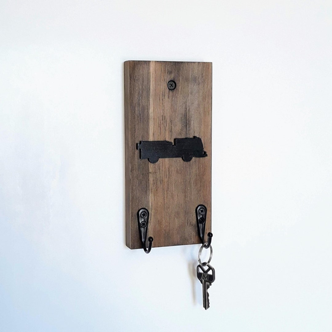 Firetruck Key Holder, Firefighter Gifts, Fireman - Etsy