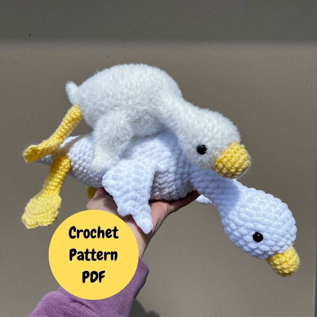 Lazy Duck Crochet Pattern PDF File Plushie Pattern - Etsy