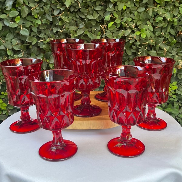 Vintage Red Glass - Etsy