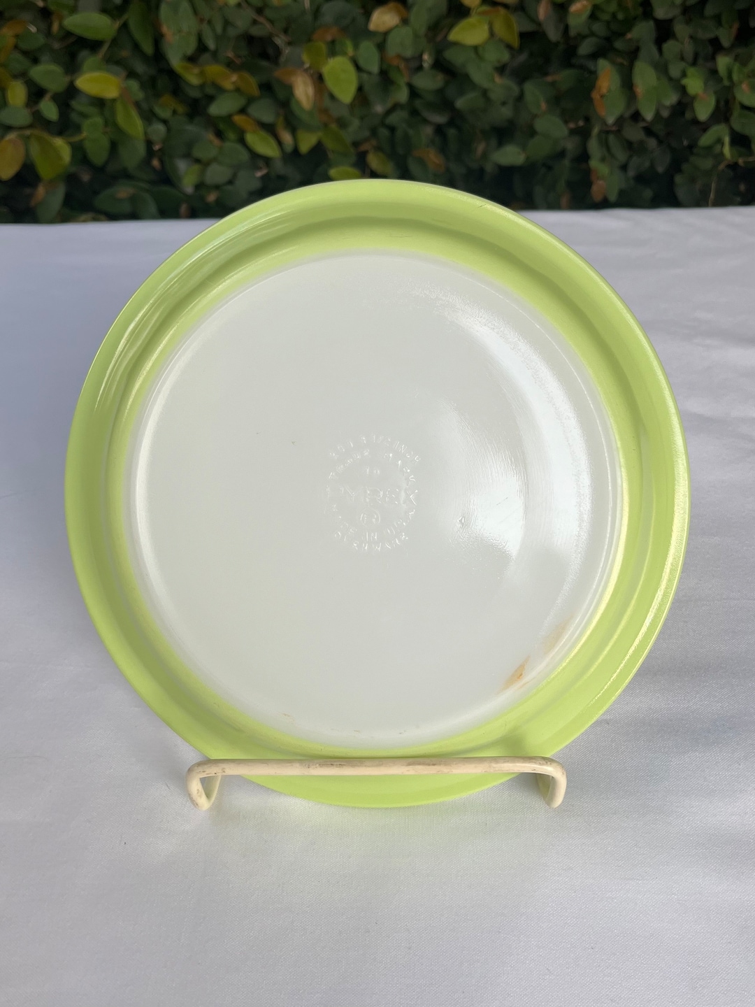 Pyrex Pie Plate in Lime Green - Etsy