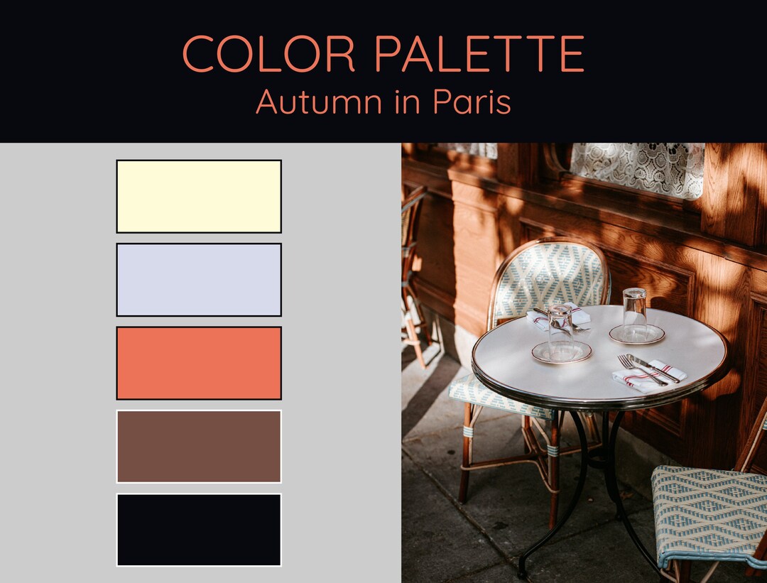 Autumn in Paris Color Palette | Colour Hex Code | Bold Minimal | Hex ...