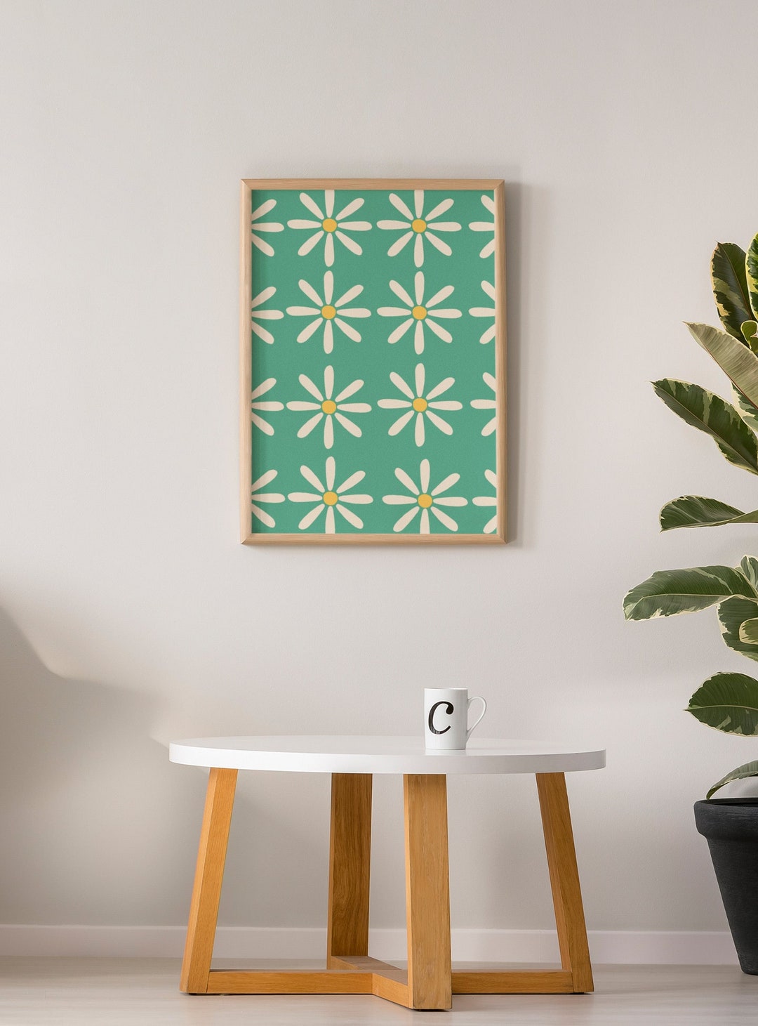 Printable Daisy Chain Wall Art - Etsy