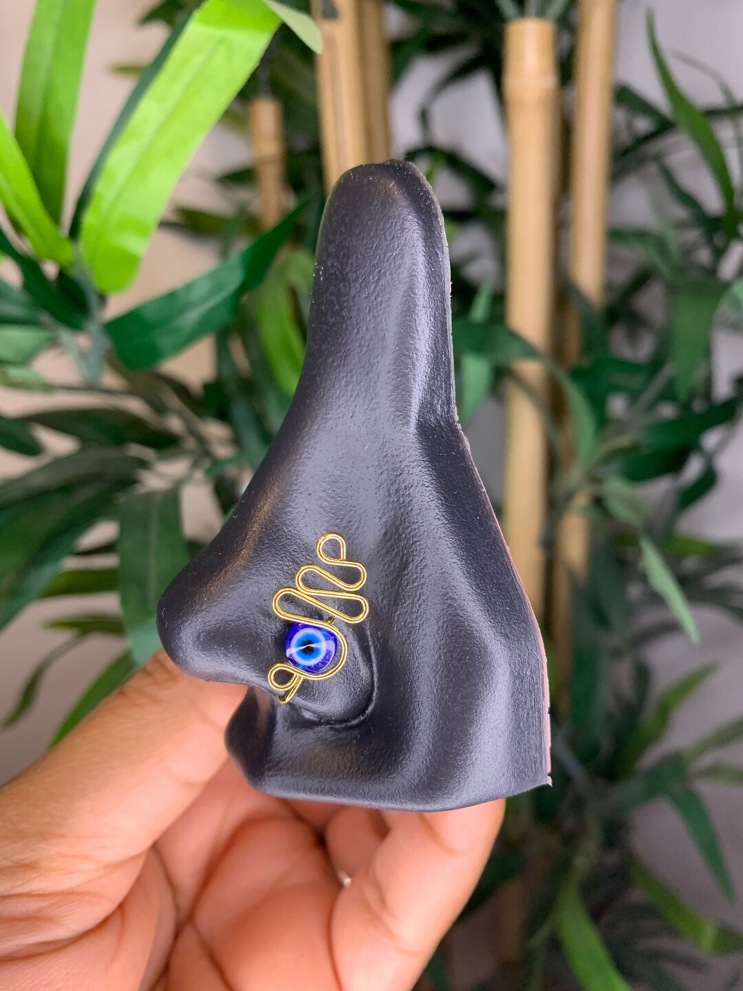 Evil Eye Nose Cuff Spring Clip on Non Piercing Nose Ring Gold Plated ...