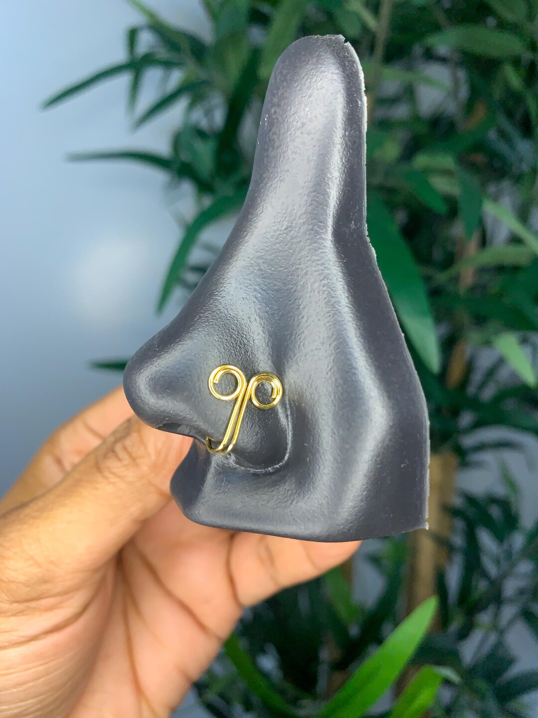 Wire 2 Swirl Nose Cuff, Clip on Nose Jewelry, No Piercing Nose Ring ...
