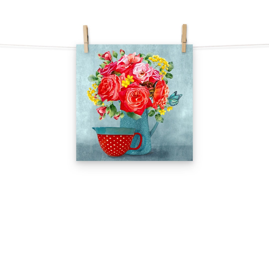 Floral Country Decor Poster Farmhouse Wall Decor Farmhouse Decor ...