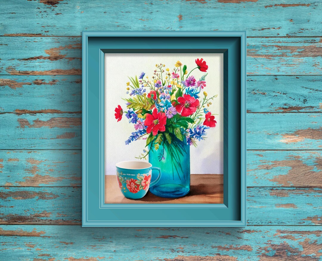 Floral Country Decor Poster Farmhouse Wall Decor Farmhouse Decor ...