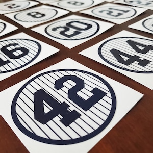 Unofficial Replica Yankees Retirement Numbers - 4 Sizes Available - Etsy