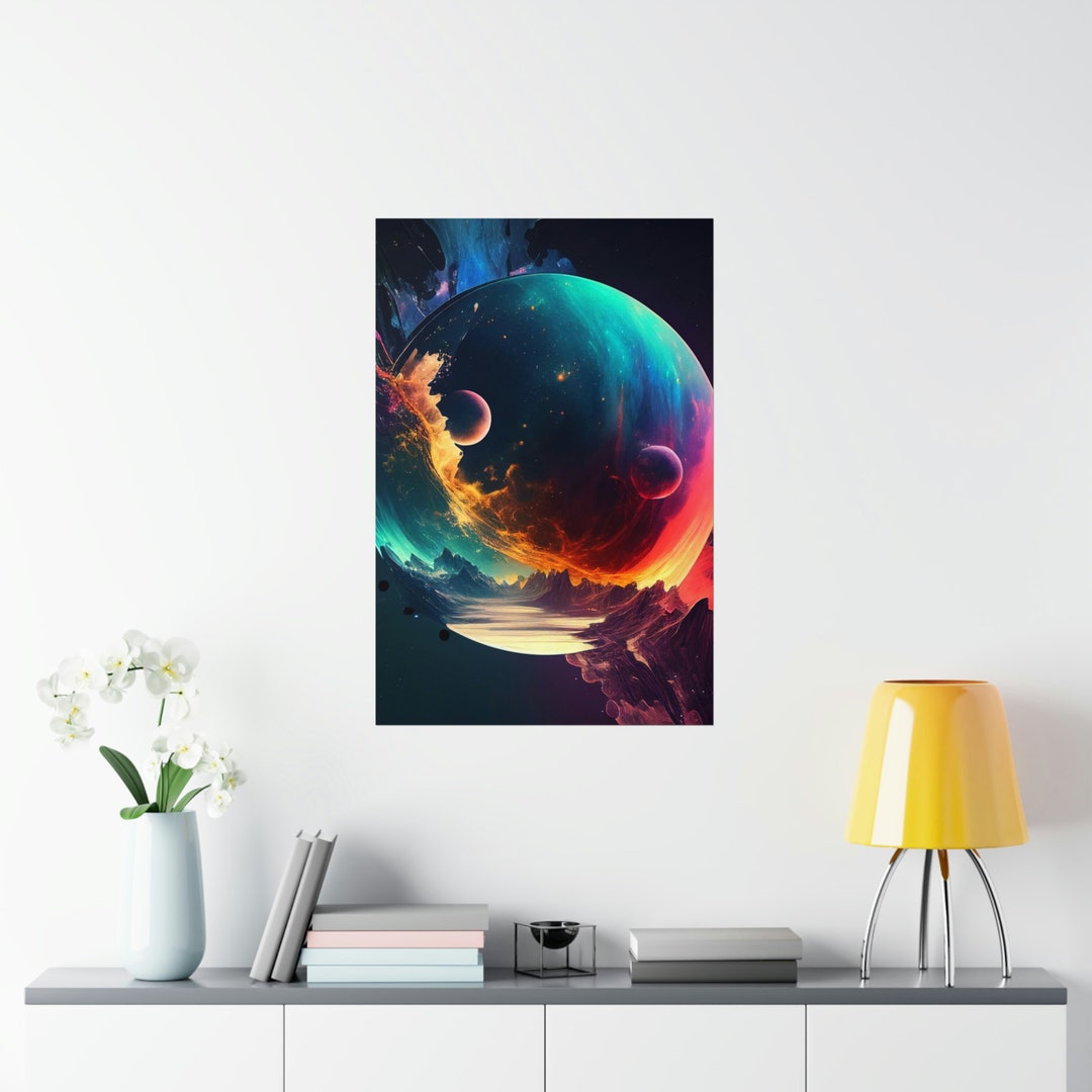 Space Abstract Wall Art, Space Art, Space Poster, Space Print, Abstract ...