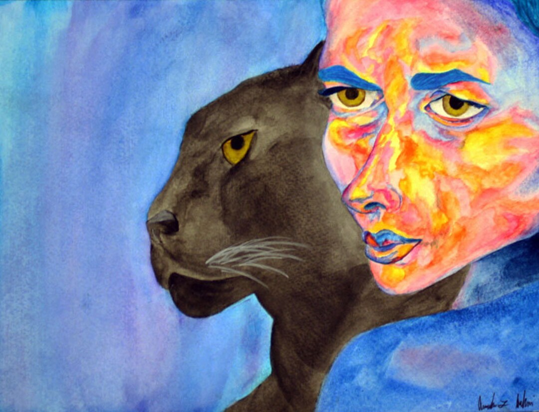 Nagual Art Print- 10”x8” Print With 1/2” White Border - Etsy