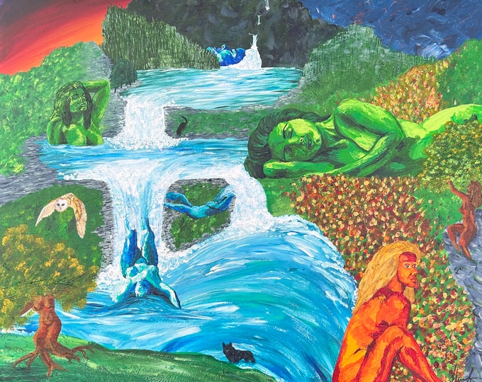 Paradise of the Goddesses Art Print 10x8 With a 1/2 White Border - Etsy