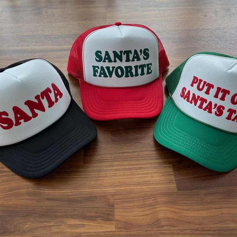 Santa Baseball Hat - Etsy