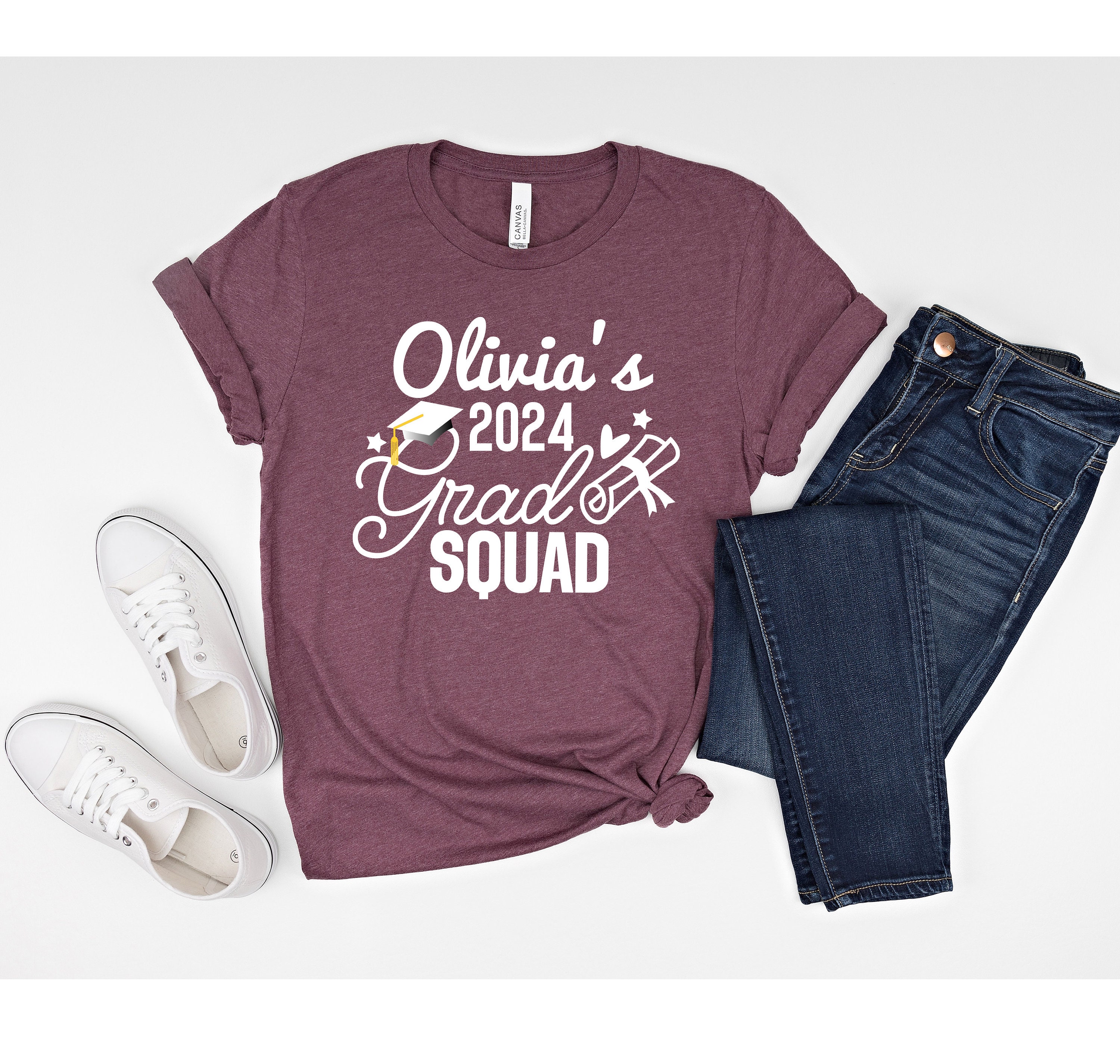 Custom Grad Squad Shirt, Custom Graduation Shirts, Family Graduation ...