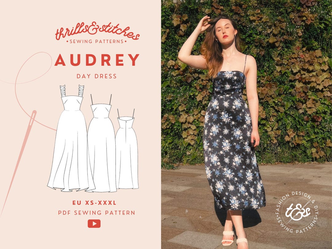 Audrey 3-in-1 Perfect A-line and Circle Skirt Dress Digital PDF Sewing ...