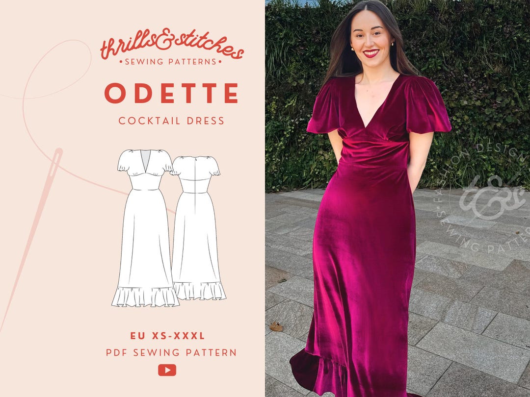 Odette 2-in-1 Perfect Occasion and Party Dress | Digital PDF Sewing ...