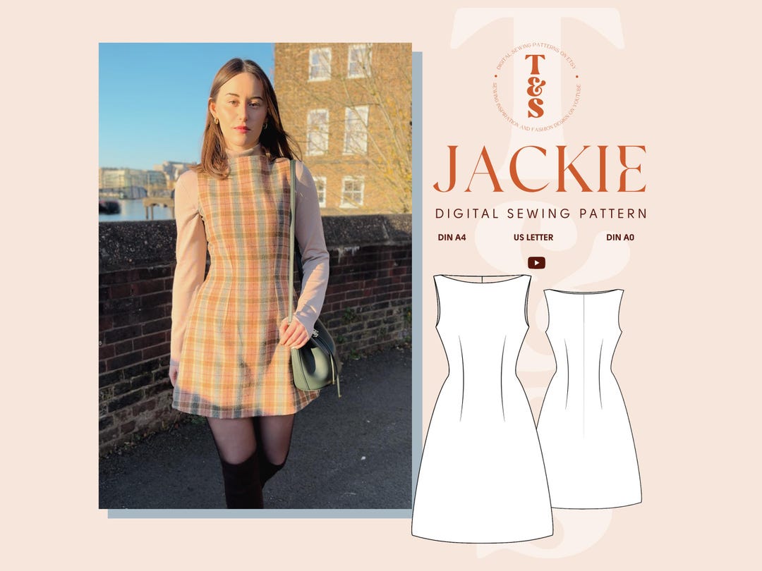 Jackie 3-in-1 Perfect Party Shift Dress PDF Sewing Pattern With Sleeve ...