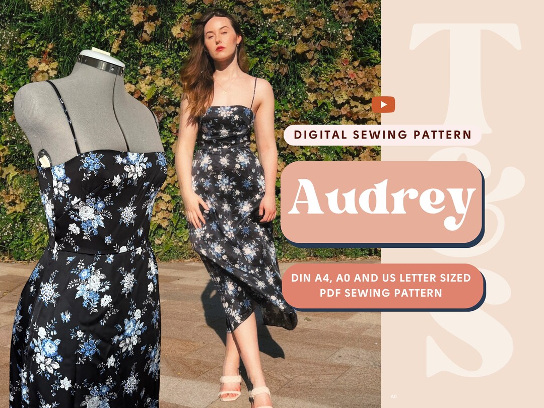 Audrey 3-in-1 Perfect A-line and Circle Skirt Dress Digital PDF Sewing ...