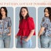 Poppy 2-in-1 Peplum Blouse Beginner Friendly | Two Sleeve Options ...