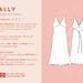 Sally Slip Dress PDF Sewing Pattern – Easy V-neck Beginner-friendly ...